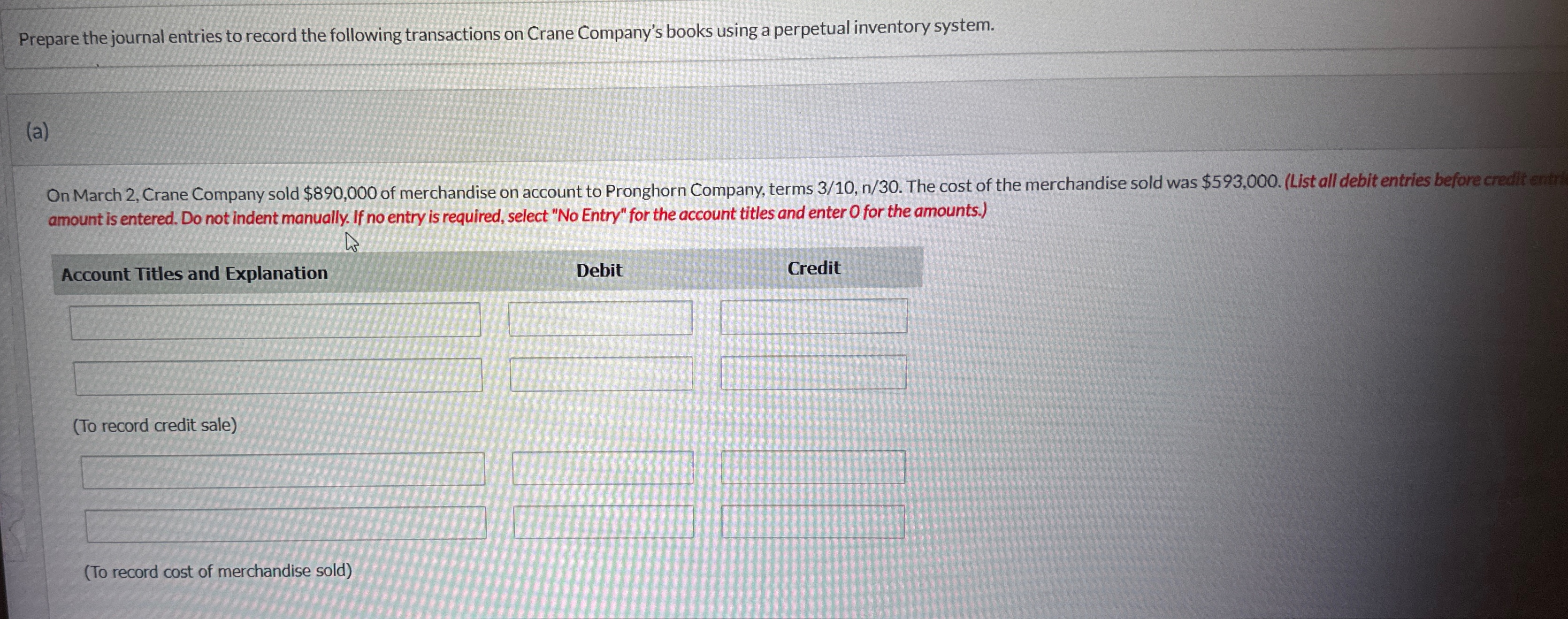 Solved Prepare the journal entries to record the following | Chegg.com