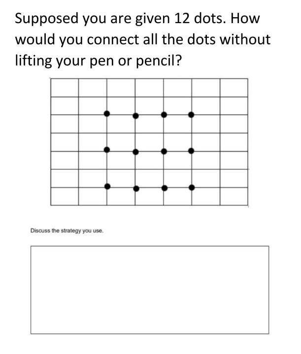 Solved Supposed you are given 12 dots. How would you connect | Chegg.com