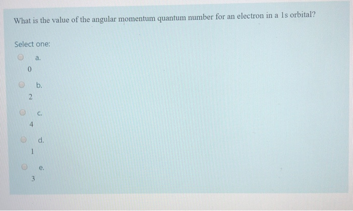 Solved What is the value of the angular momentum quantum | Chegg.com