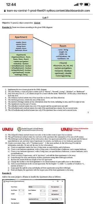 Solved Exercise 1: Create two classes according to the given | Chegg.com