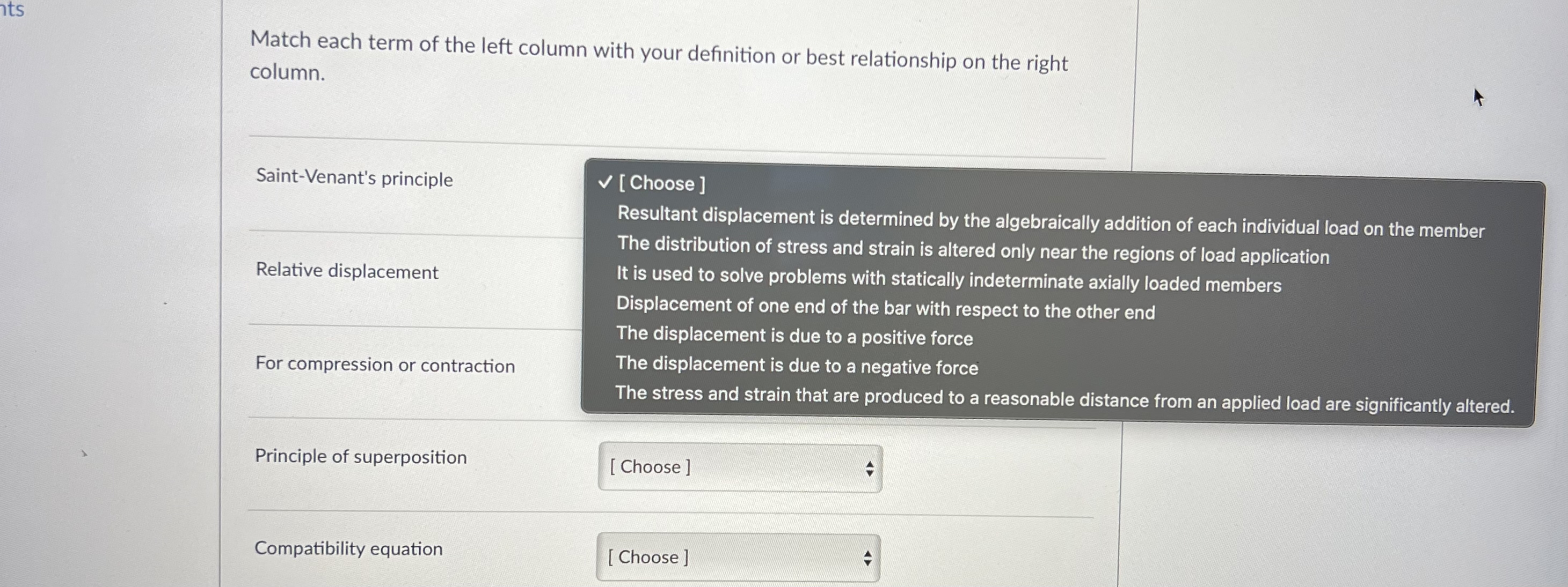 Solved Match each term of the left column with your | Chegg.com