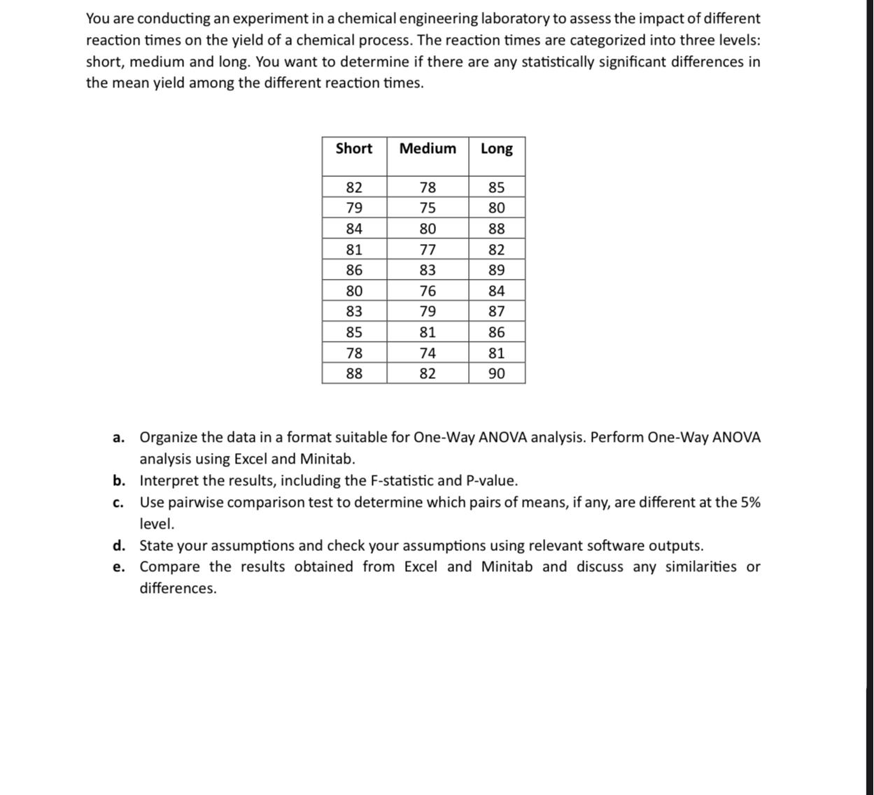 Solved You are conducting an experiment in a chemical | Chegg.com