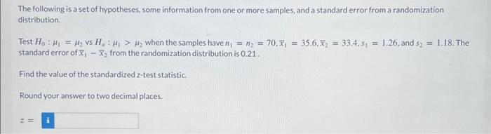 The following is a set of hypotheses, some | Chegg.com