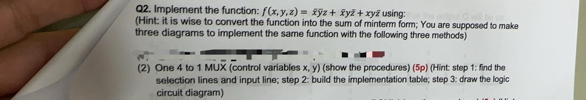 Solved Q2. ﻿Implement the function: | Chegg.com