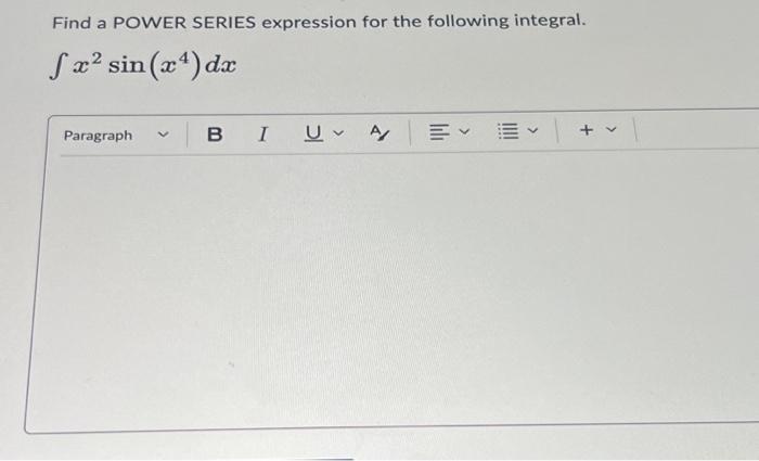 Solved Find a power series representation for the following | Chegg.com