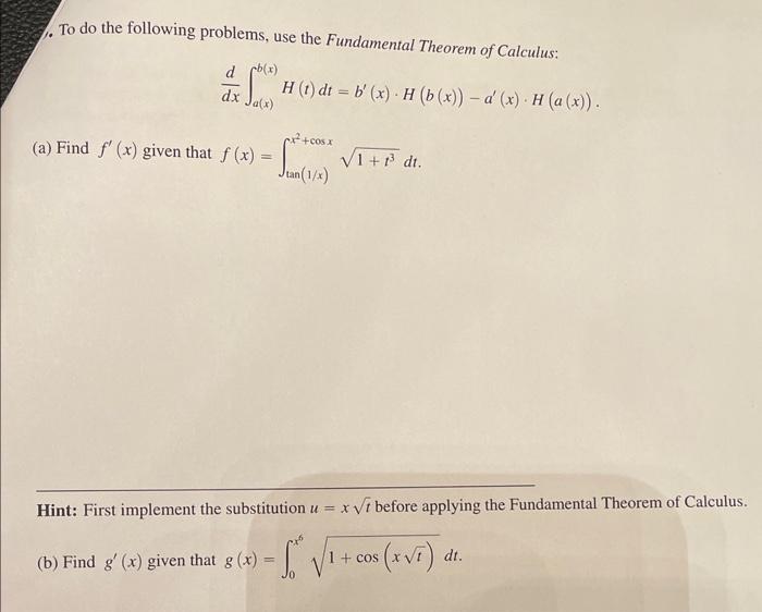 Solved To do the following problems, use the Fundamental | Chegg.com