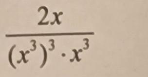 Solved 2x(x3)3*x3 ﻿simplify | Chegg.com