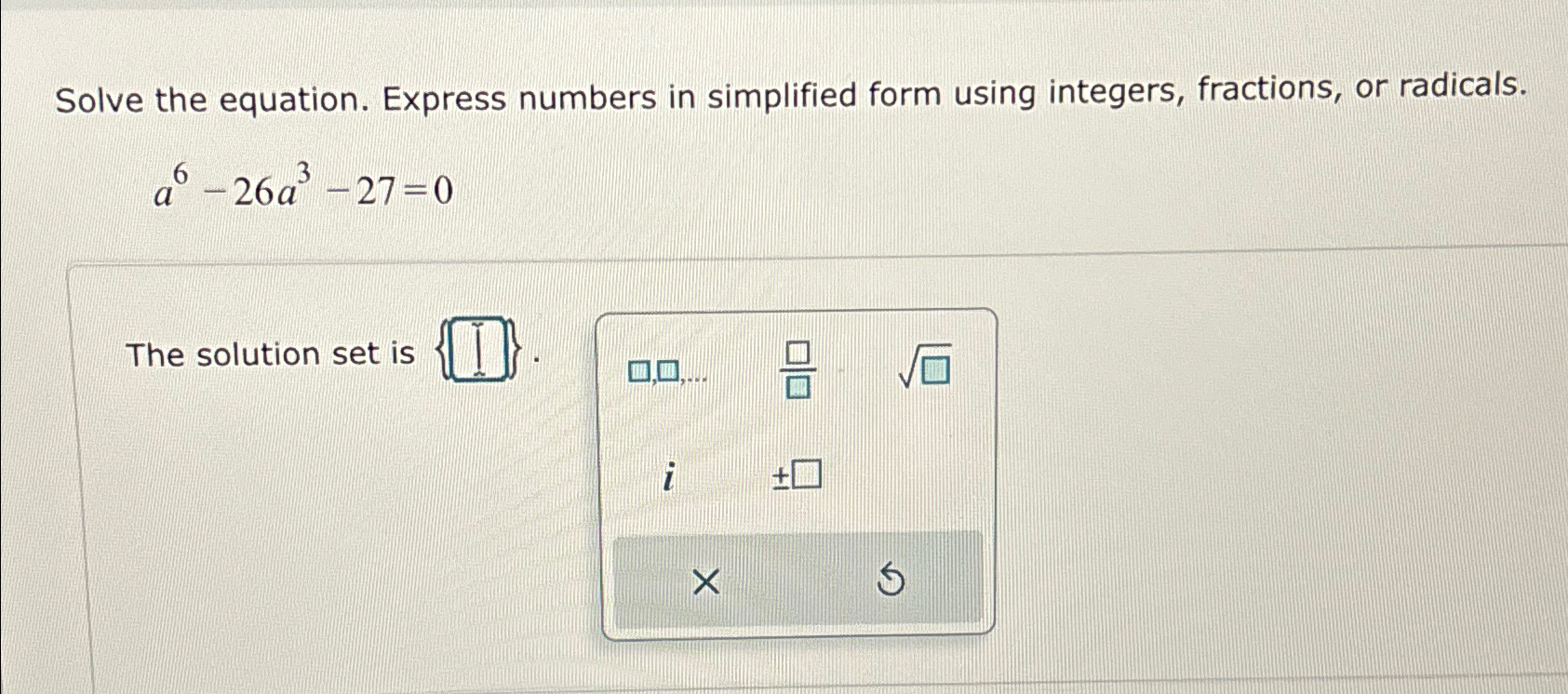 Solved Solve the equation. Express numbers in simplified | Chegg.com
