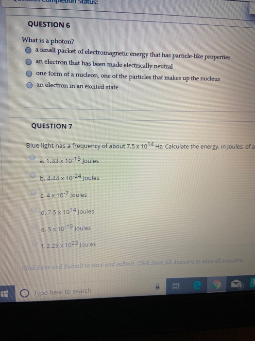 Solved QUESTION 2 Calculate the energy in electron-Volts) of | Chegg.com