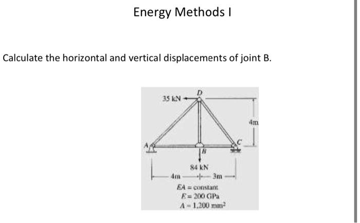 Solved Calculate the horizontal and vertical displacements | Chegg.com