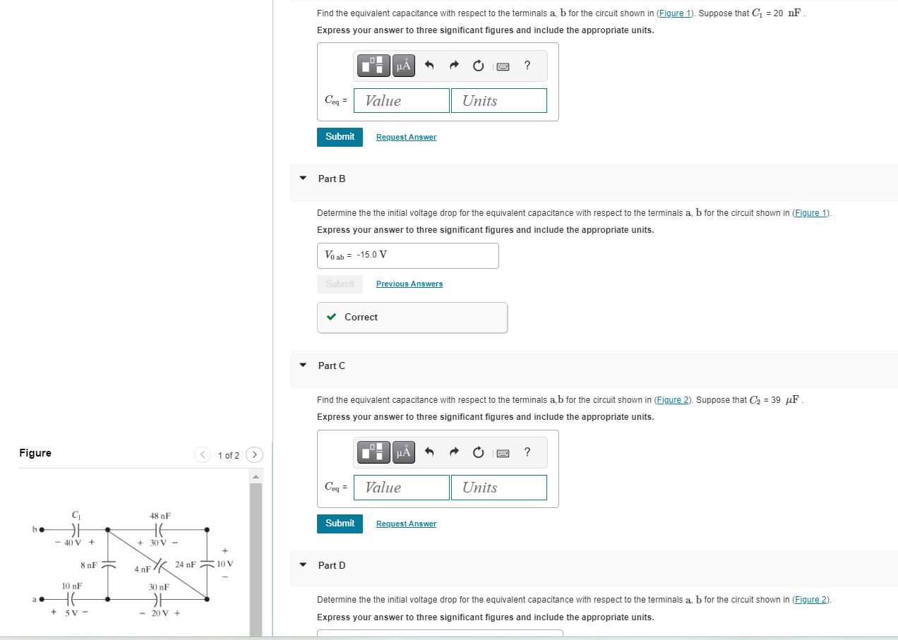 Request AnswerFigure1 ﻿of 2Part DDetermine the the | Chegg.com