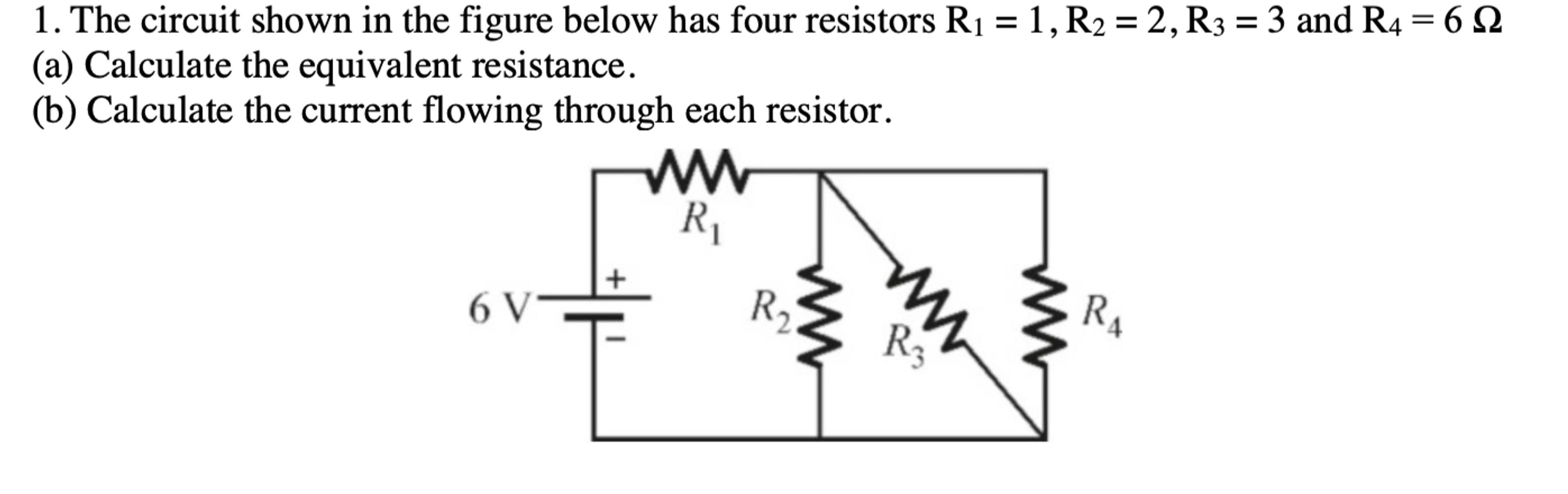 Solved The circuit shown in the figure below has four | Chegg.com