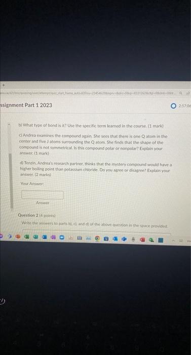 Solved show steps for part b) C) and D) only answer with all | Chegg.com