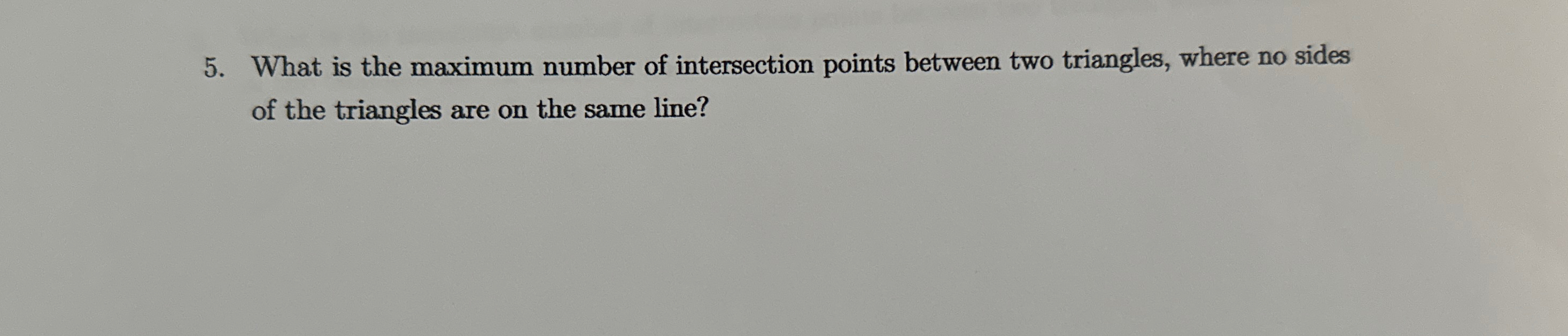 Solved What is the maximum number of intersection points | Chegg.com