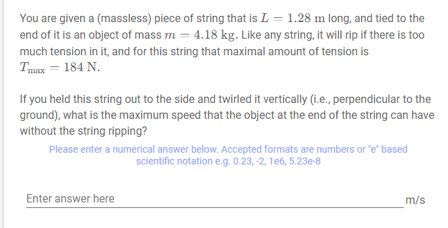 Solved You are given a (massless) ﻿piece of string that is | Chegg.com