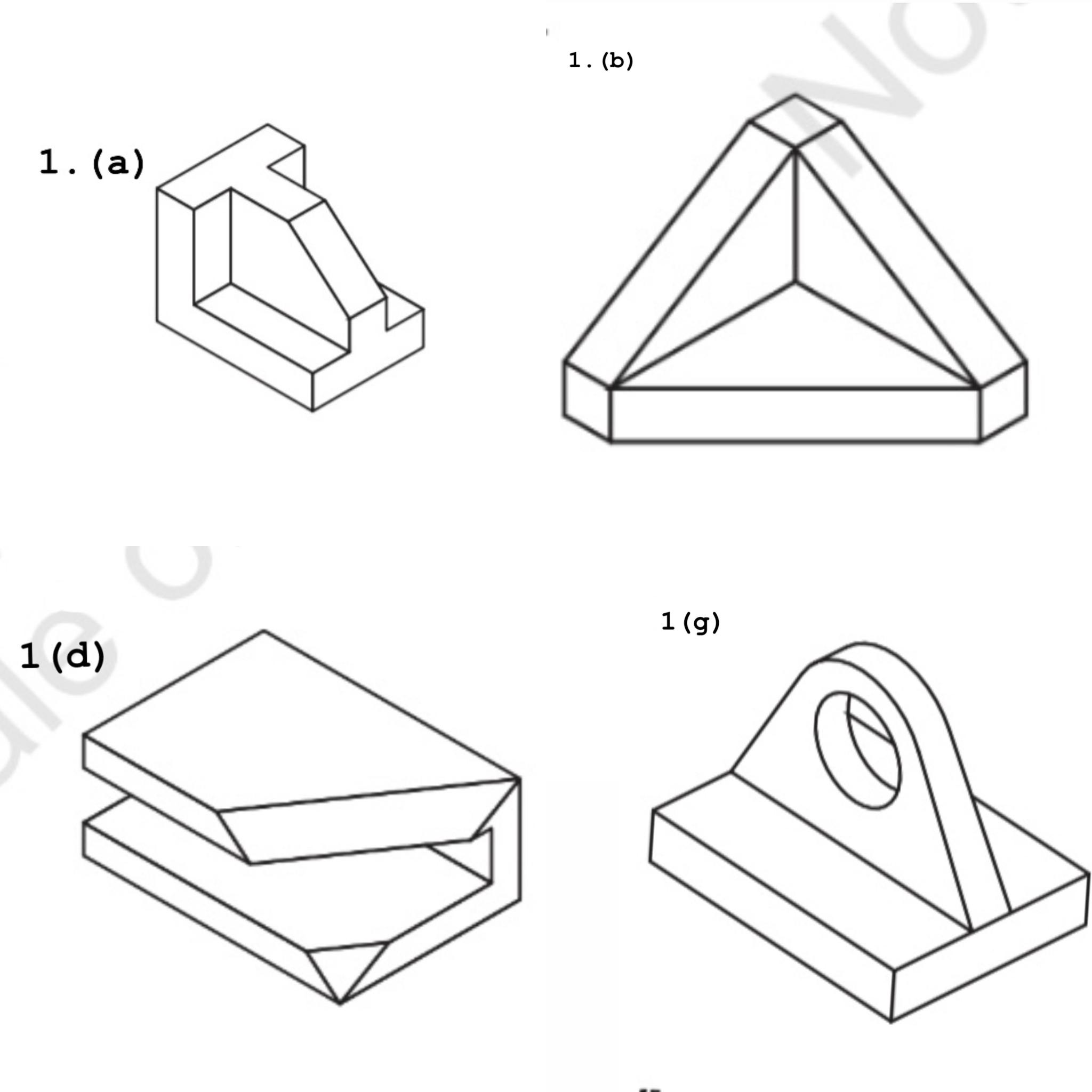 Solved Create 3D solid models of objects in problem 1 ﻿using | Chegg.com