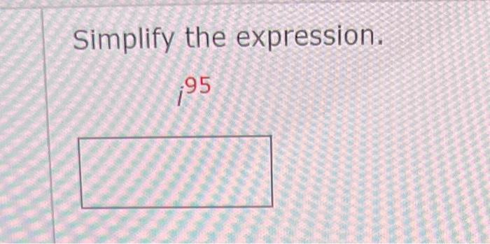 Solved Simplify the imaginary number. −−361Simplify the | Chegg.com