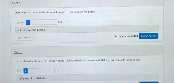 Solved For the wood beam shown in Figure A, assume L=1.0 m | Chegg.com