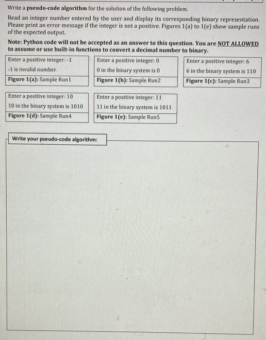 Solved Write a pseudo-code algorithm for the solution of the | Chegg.com