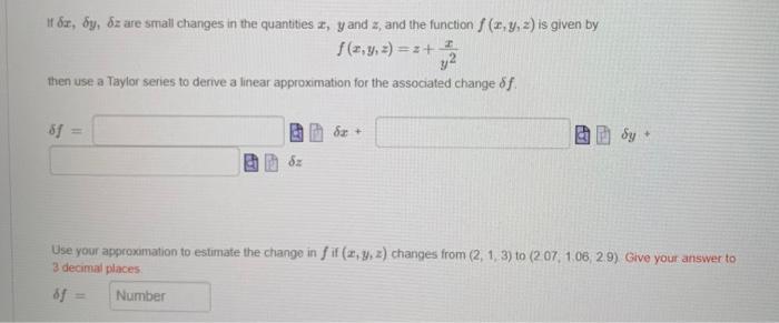 Solved Use a two-dimensional Taylor series to find a linear | Chegg.com