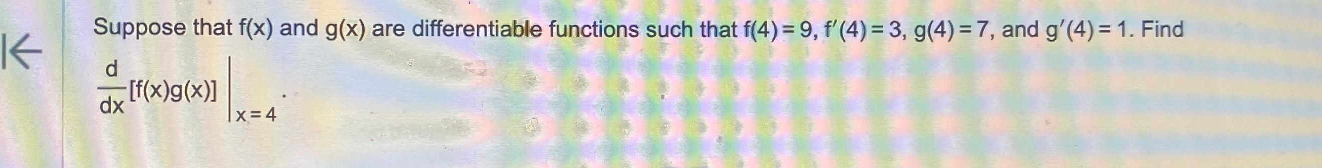 Solved Suppose that f(x) ﻿and g(x) ﻿are differentiable | Chegg.com