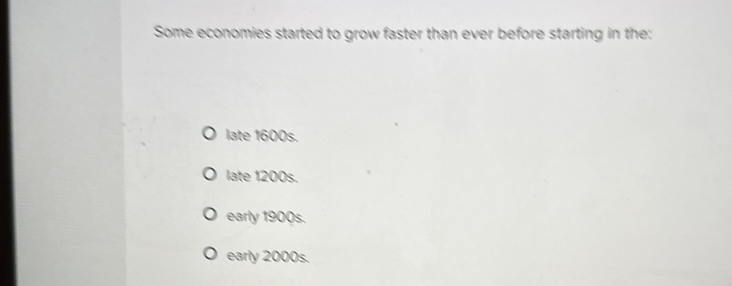 Some economies started to grow faster than ever | Chegg.com