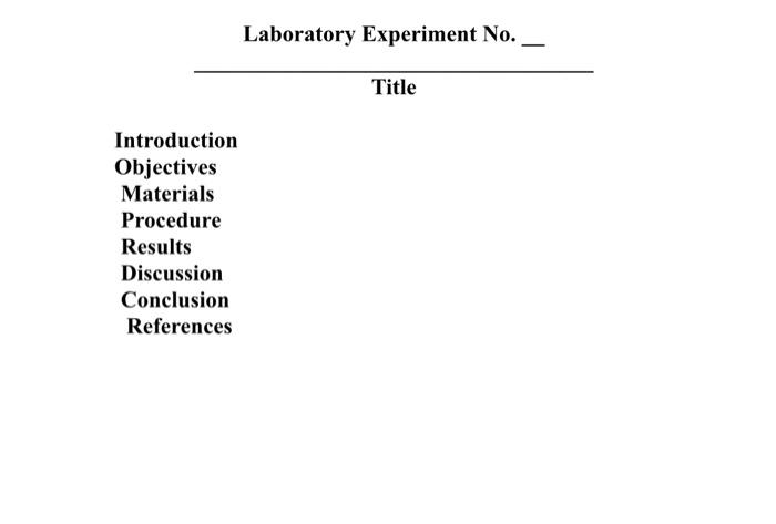 Solved Laboratory Experiment No. Title Introduction | Chegg.com