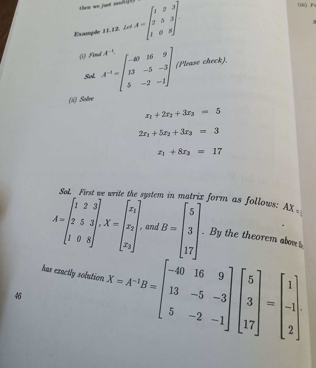 Solved Linear Algebra 1Shadi Shaqaqha(iii) ﻿Find the matrix | Chegg.com