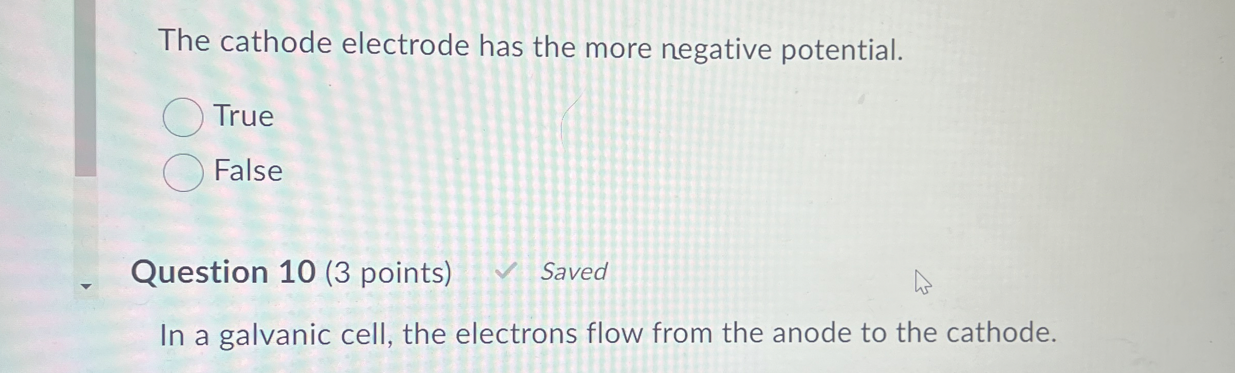 High Quality SOLUTION The cathode electrode has the more negative | Chegg.com