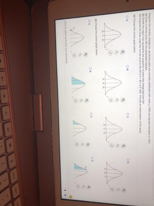 Solved Suppose the monthly charges for cell phone plans are | Chegg.com