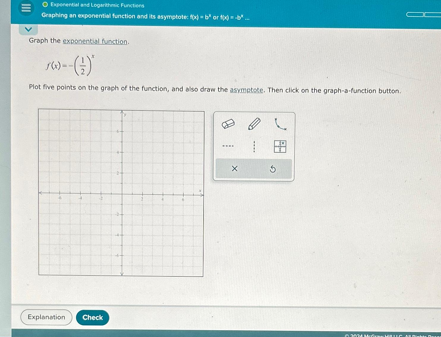 Solved Exponential and Logarithmic FunctionsGraphing an | Chegg.com