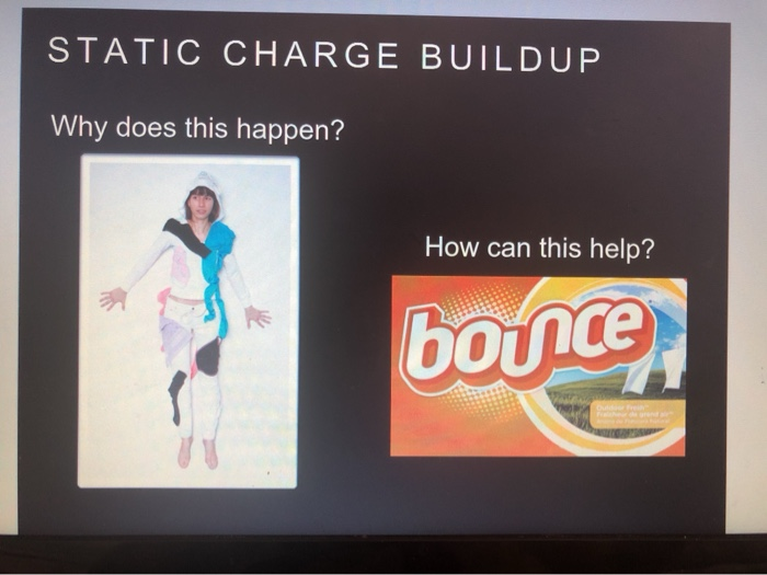 Solved STATIC CHARGE BUILD UP Why does this happen? How can | Chegg.com