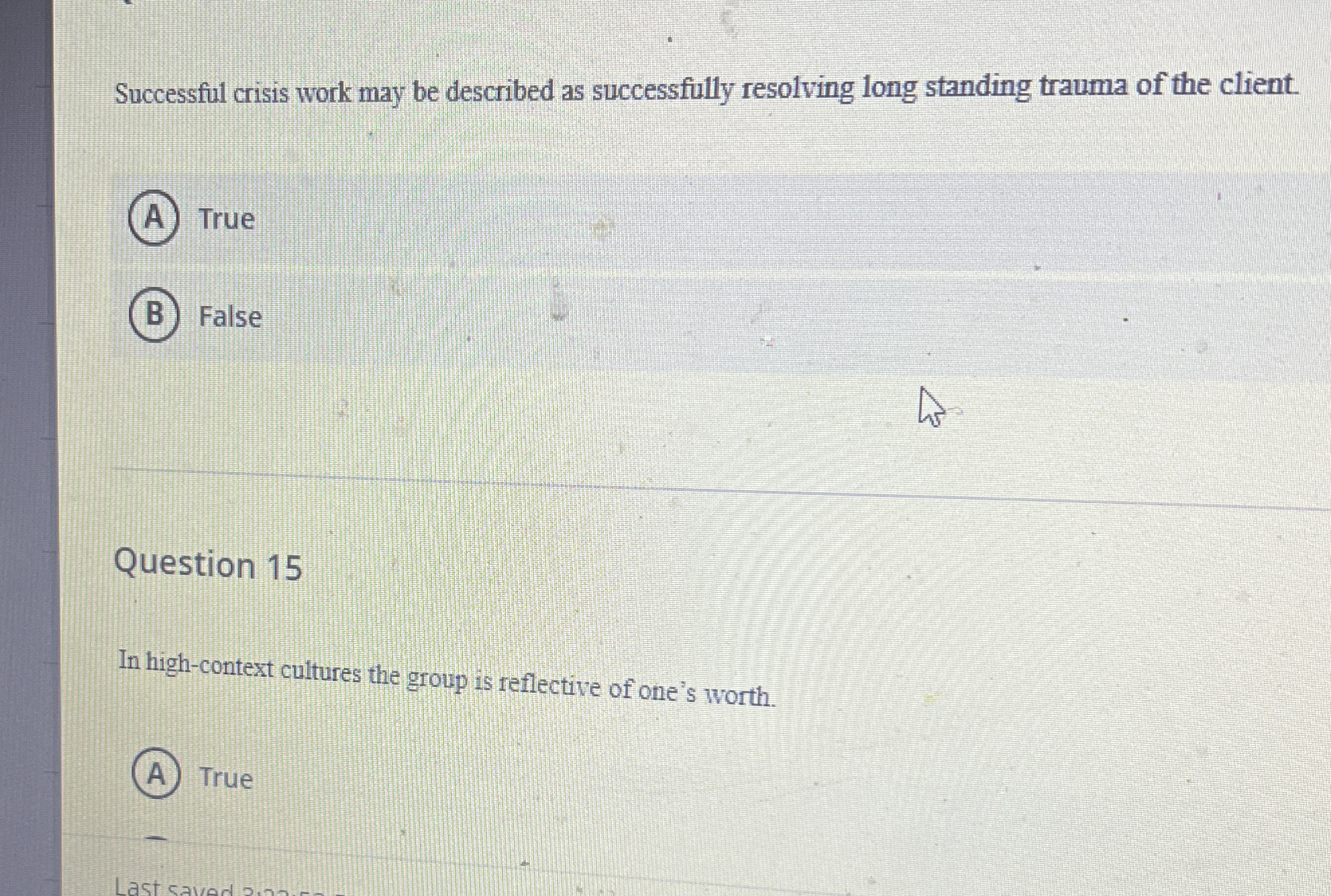 Solved Successful crisis work may be described as | Chegg.com
