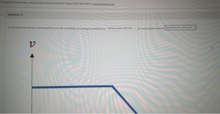 Solved vQuestion 2 For the fellowing velocity us time pach | Chegg.com
