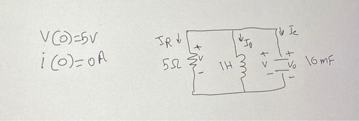 Solved V 0 5vi 0 Oasecond Order Circuits Evenone Who Can Chegg