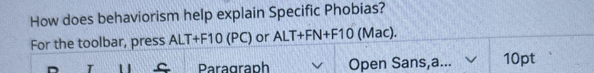 Solved How does behaviorism help explain Specific | Chegg.com