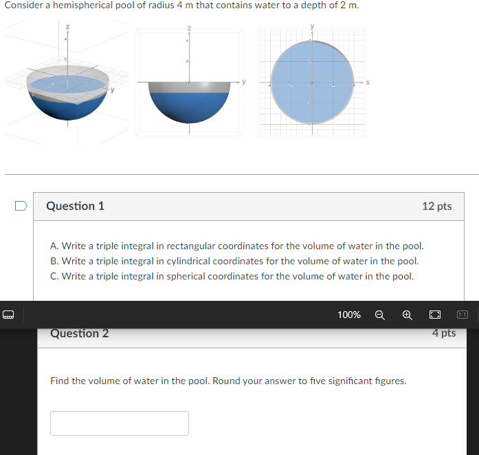 Solved Problem1:A.Write a triple integral in rectangular | Chegg.com