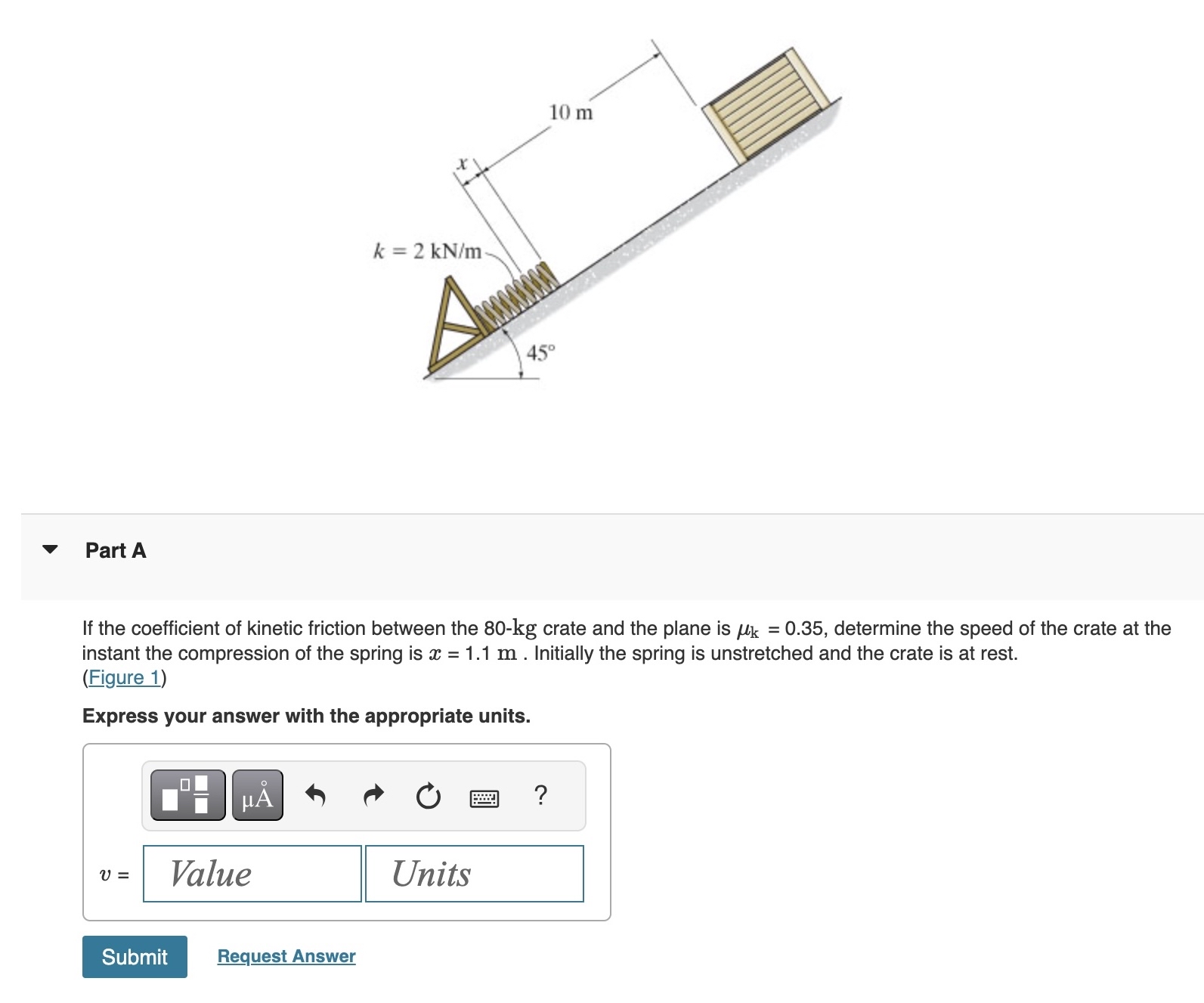 Solved Part AIf the coefficient of kinetic friction between | Chegg.com