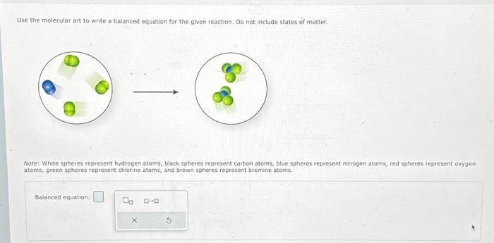 Solved Use the molecular art to write a balanced equation | Chegg.com