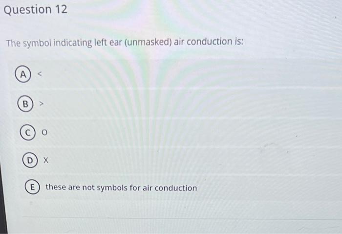 Solved The symbol indicating that masking was used for right | Chegg.com