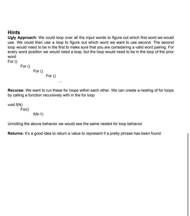 Solved Name Chaining Objective Give practice with recursion, | Chegg.com