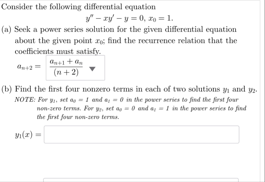 Solved Consider the following differential | Chegg.com