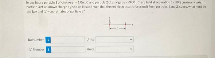 Solved In the figure particle 1 of charge q1=1.06μC and | Chegg.com