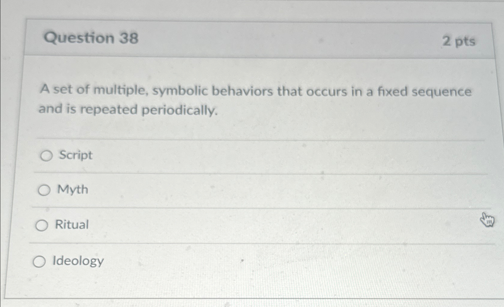 Solved Question 382 ﻿ptsA set of multiple, symbolic | Chegg.com