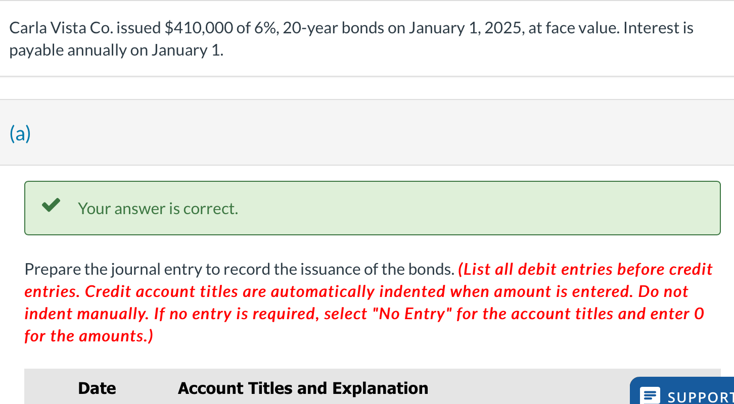 Solved Carla Vista Co. ﻿issued $410,000 ﻿of 6%,20-year bonds | Chegg.com