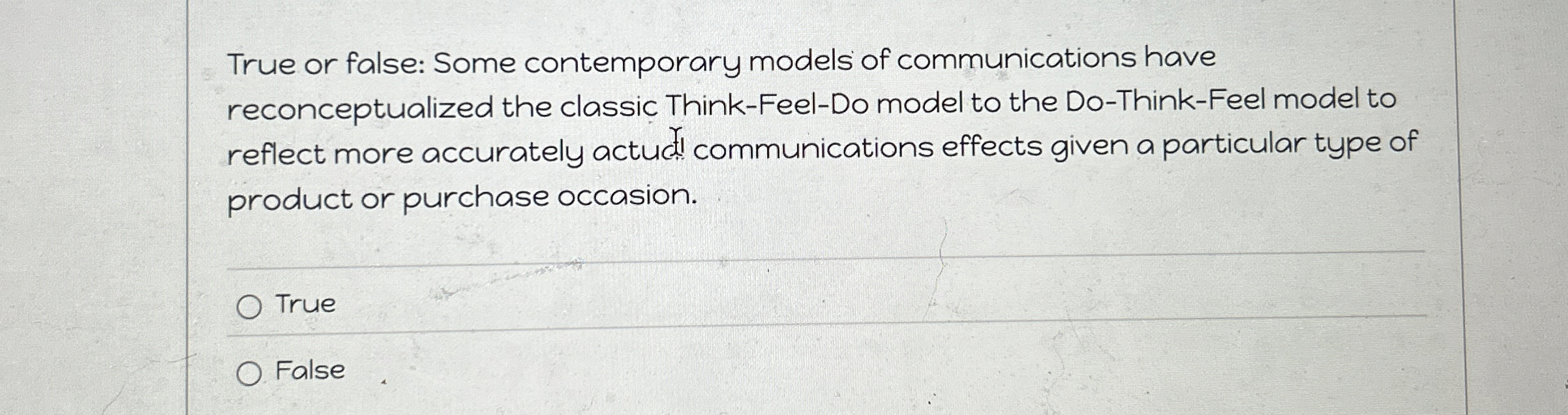 Solved True or false: Some contemporary models of | Chegg.com