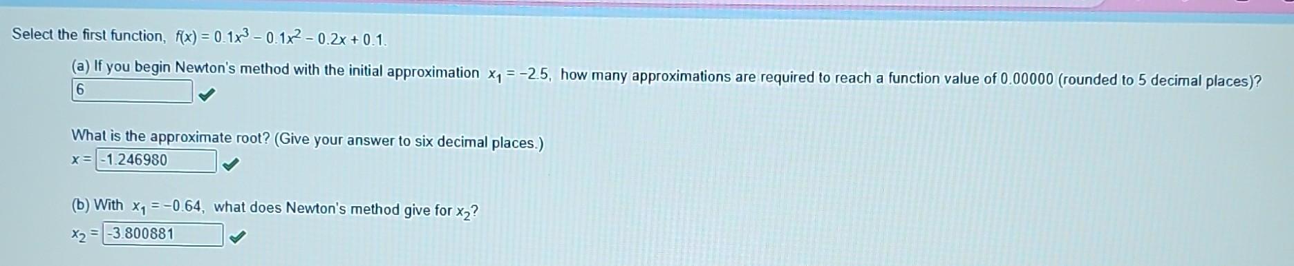 Solved elect the first function, f(x)=0.1x3−0.1x2−0.2x+0.1 | Chegg.com
