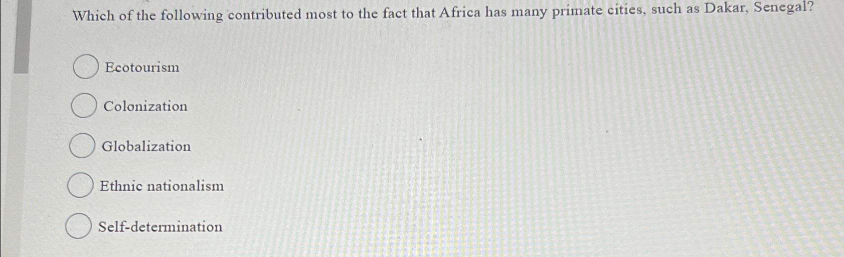 Solved Which of the following contributed most to the fact | Chegg.com