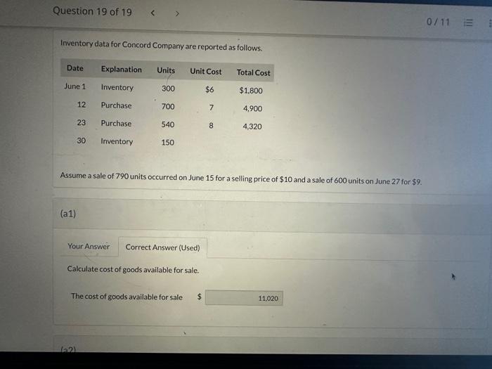 Solved Calculate Moving Average Unit Cost For June 8019