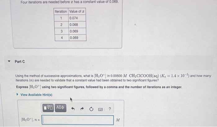 Solved Four iterations are needed before x has a constant | Chegg.com